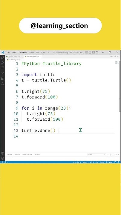 Wait for Rangoli 😍 - Python Turtle | @learning_section - YouTube