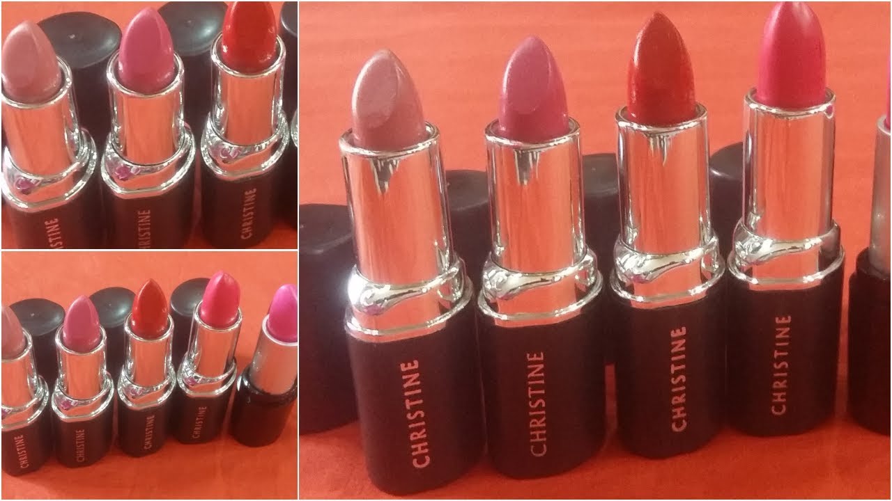 Christine Lipstick shades with number || Christine Lipsticks Review ...