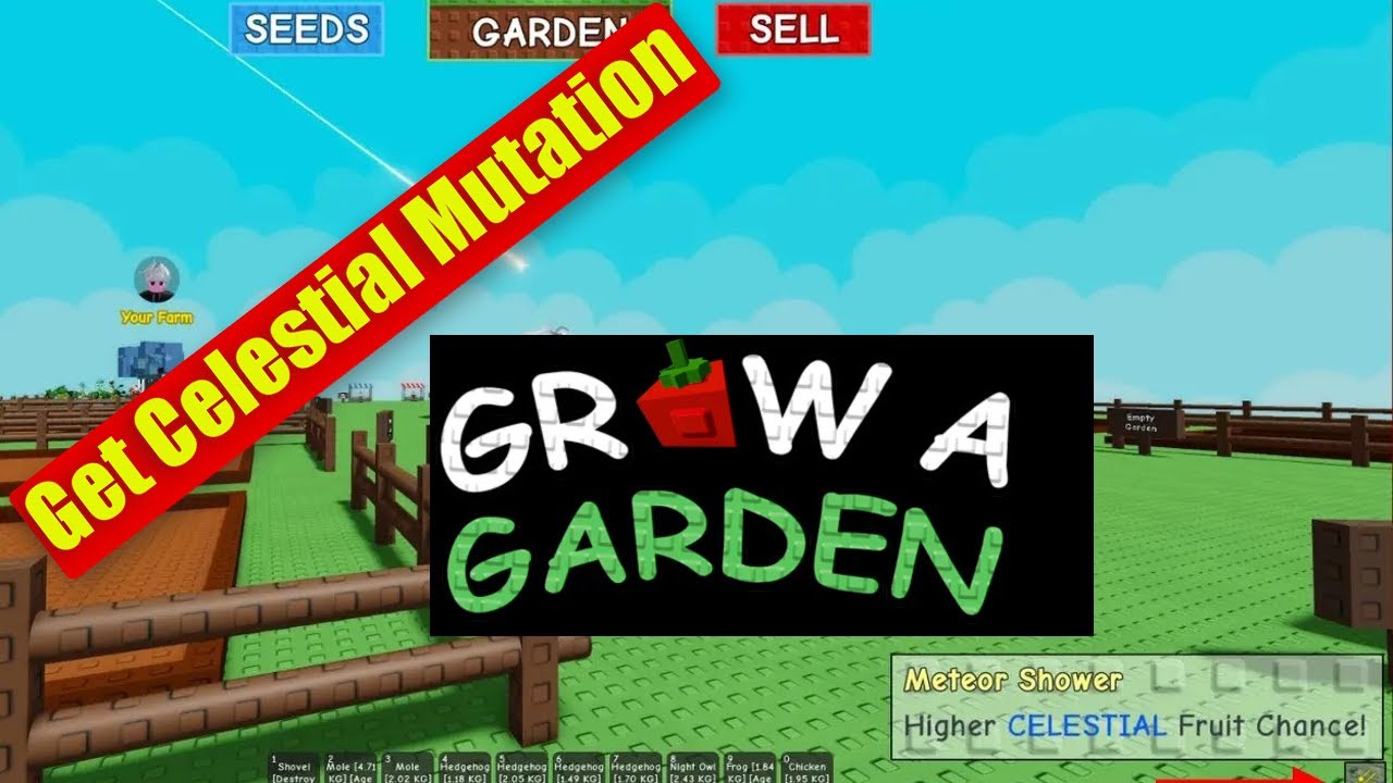 How to Get Celestial Mutation Fast in Grow a Garden Roblox Meteor ...