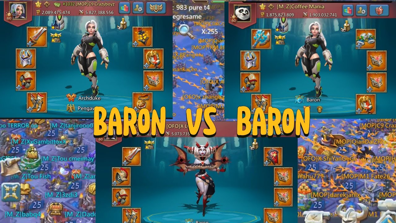 BARON VS BARON DI CHALICE BATTLE | PALADIN | LORDS MOBILE - YouTube