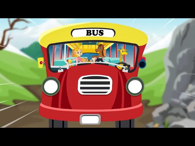 Wheels On The Bus Go Round And Round + More Vehicles Songs for Kids ...
