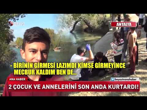 2 çocuk ve annelerini son anda kurtardı!