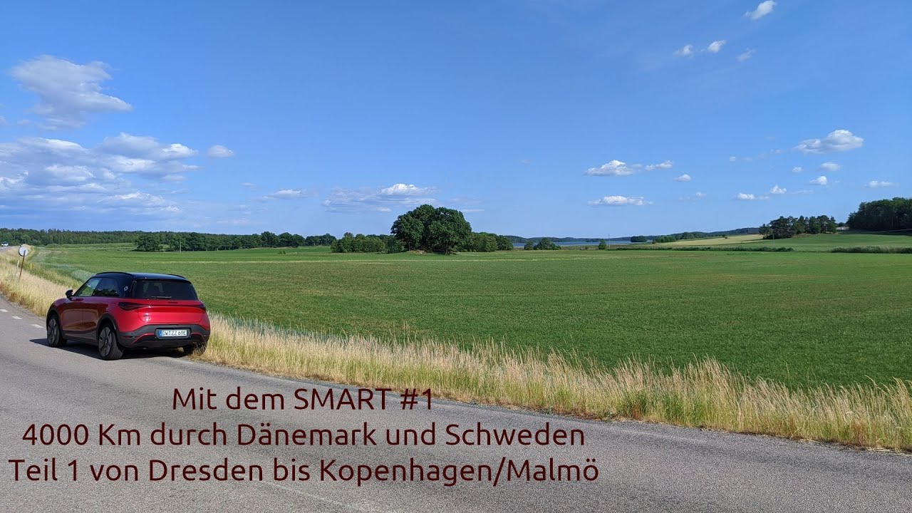 SMART #1, Teil 1, 4000 Km durch Dänemarkt und Schweden - YouTube