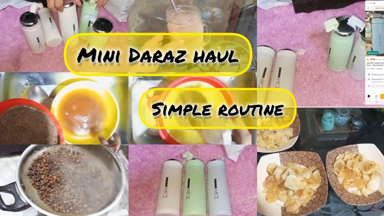 Mini Daraz haul | simple routine | @Daily dose - YouTube