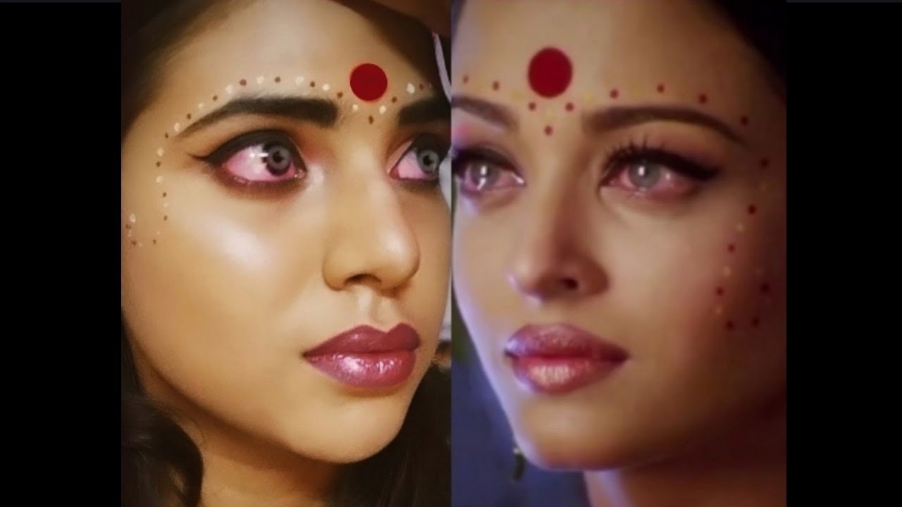 Aishwarya Rai from Devdas | paro look 🥰👍done | #shorts | makeup by ...