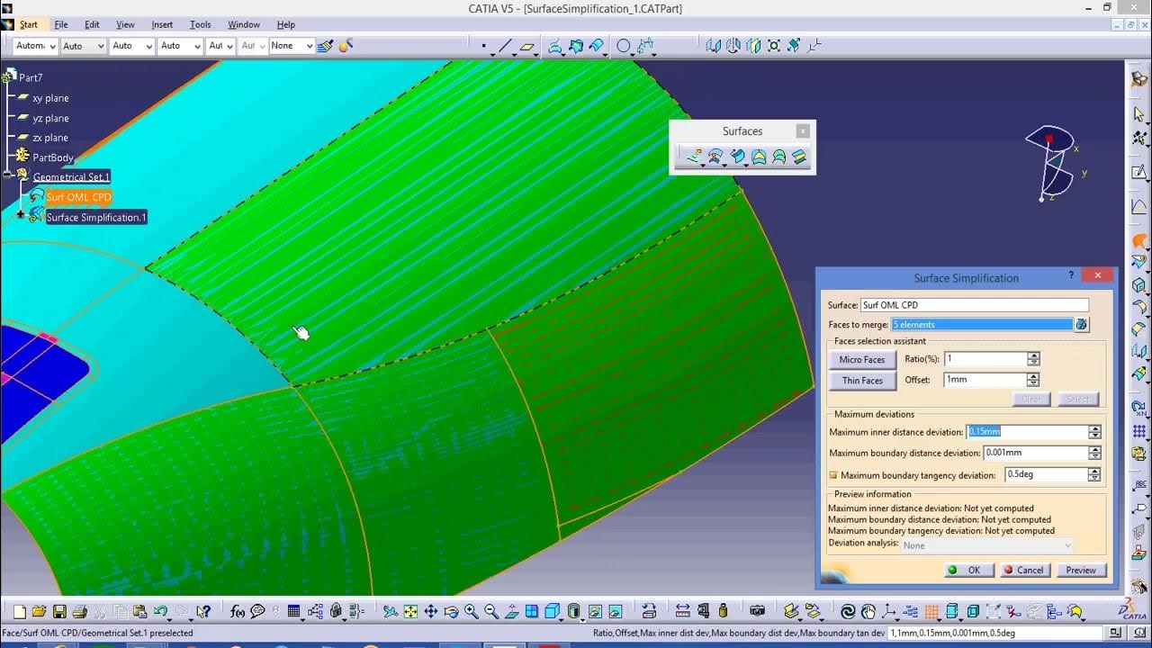 Simplification - CATIA V5 - CATIALOG - YouTube