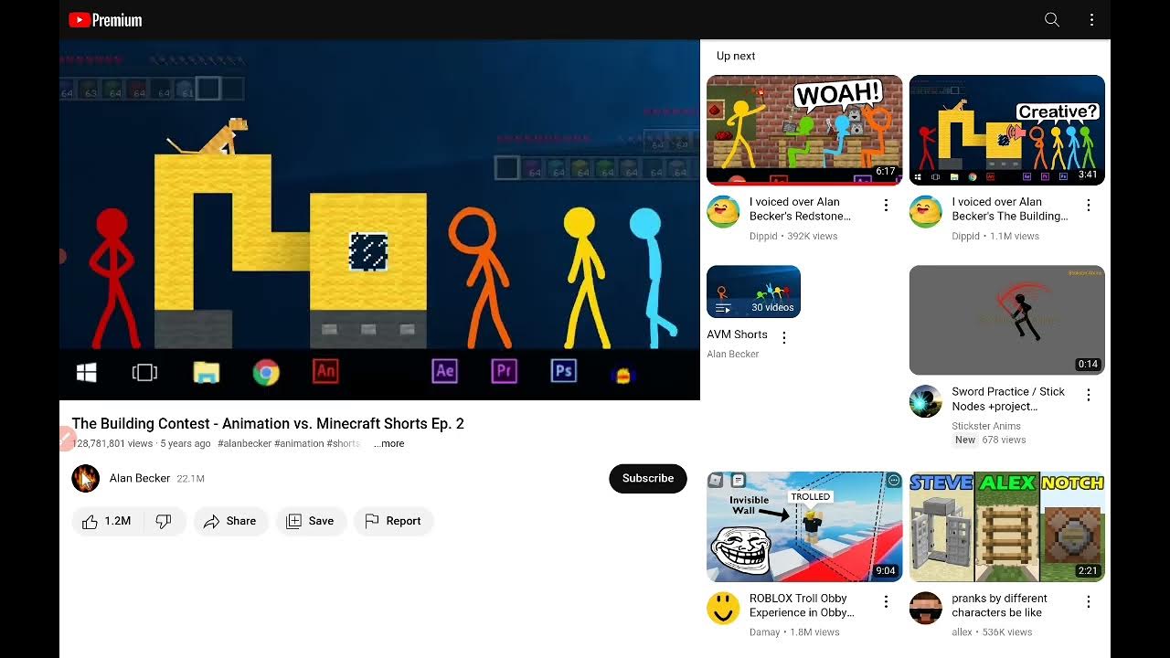 I voice over Alan Becker's animations - YouTube