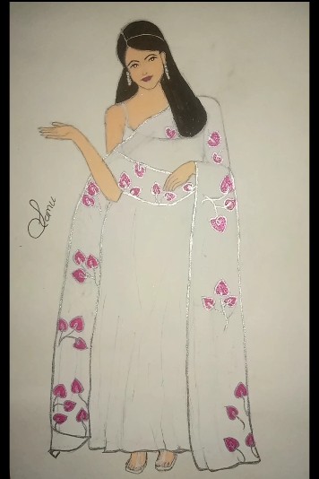 Kurti drawing idea 🥰 design colour ️ #art - YouTube