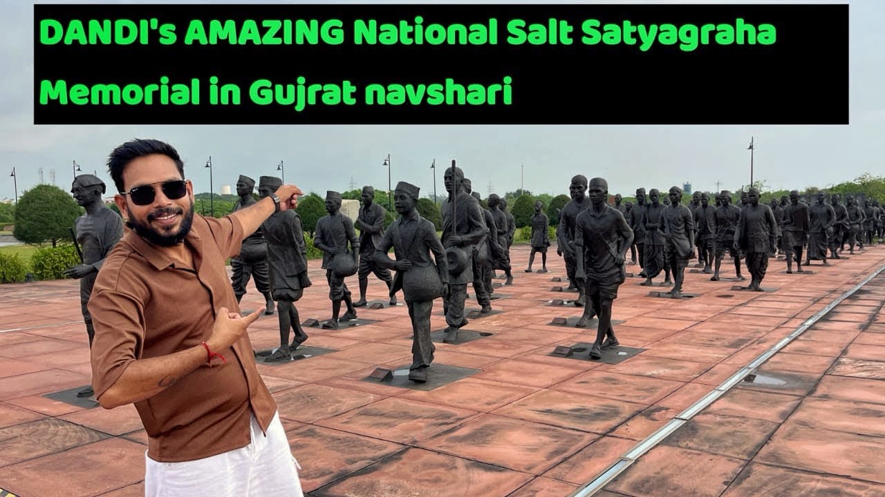 DANDI's AMAZING National Salt Satyagraha Memorial in Gujrat - YouTube
