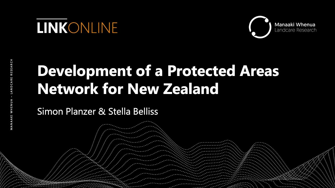 LINKOnline Webinar: Development of a Protected Areas Network for New ...