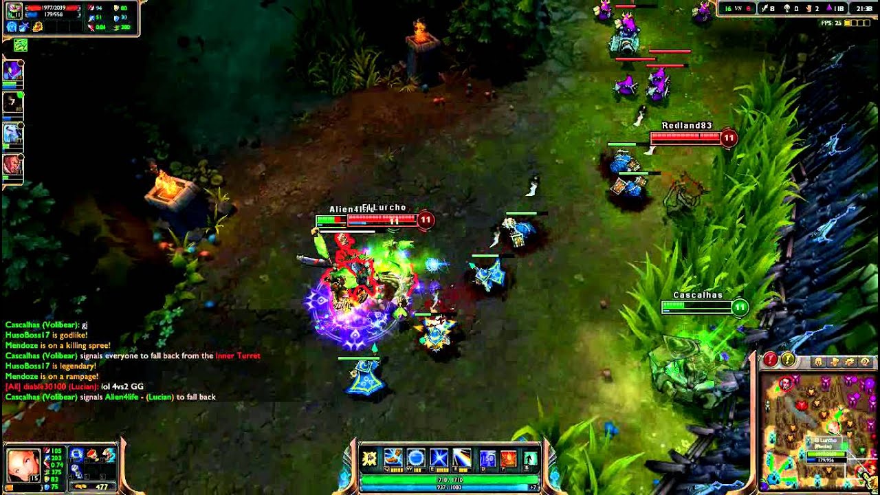 LoL Game- 5v5- Epic Lux Pwnage - YouTube