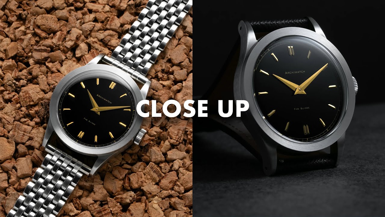 Close-Up - ARCHIWATCH "ORIGINAL" 2525-1 GOLD/STEEL - 25 pièces - YouTube