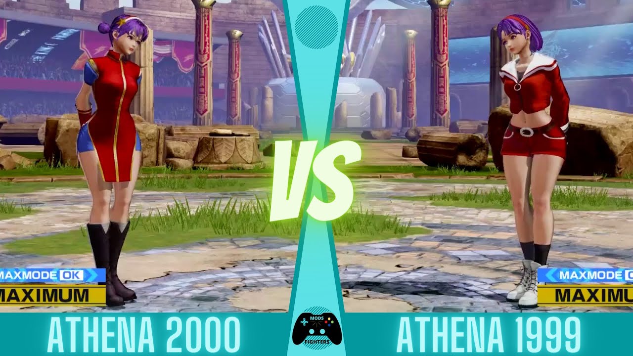 Athena 2000 Vs Athena 1999 💖 KOF XV - YouTube