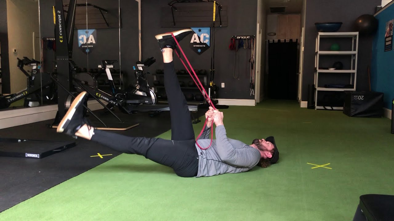 Band Assisted Leg Lowering | Born Fitness - YouTube