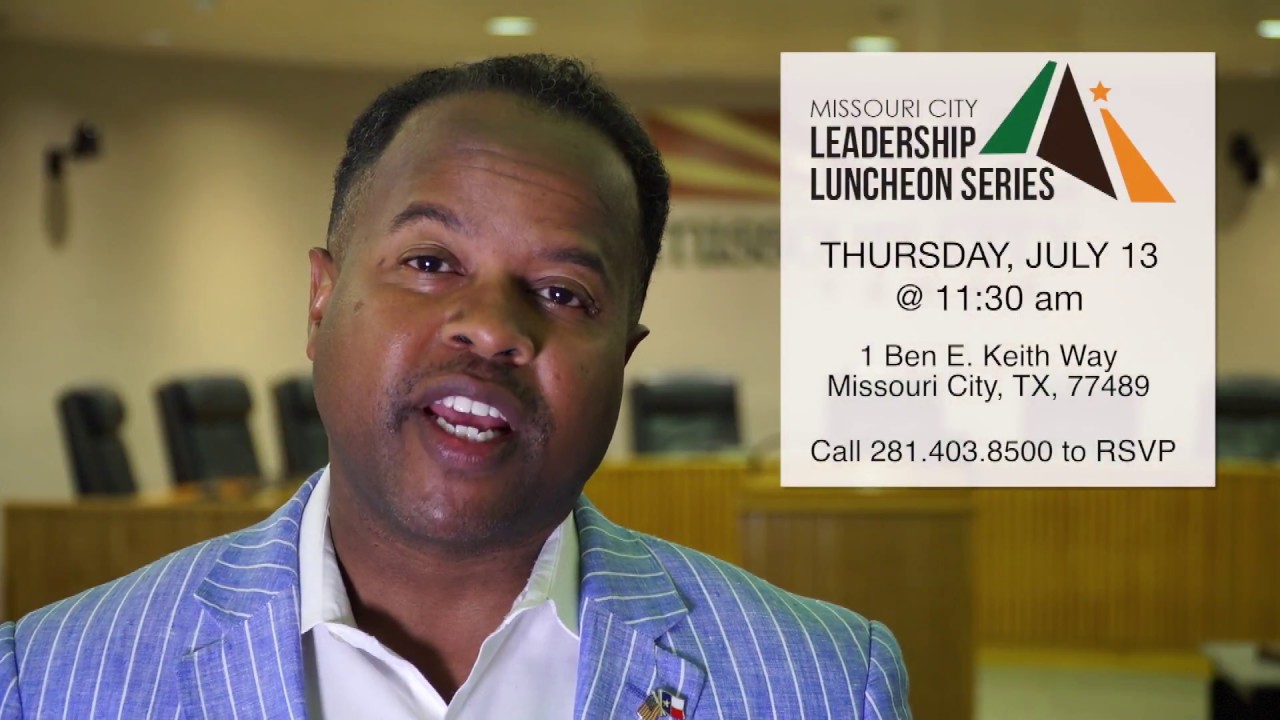 Texas State Rep. Ron Reynolds - 2017 Leadership Luncheon Series - YouTube