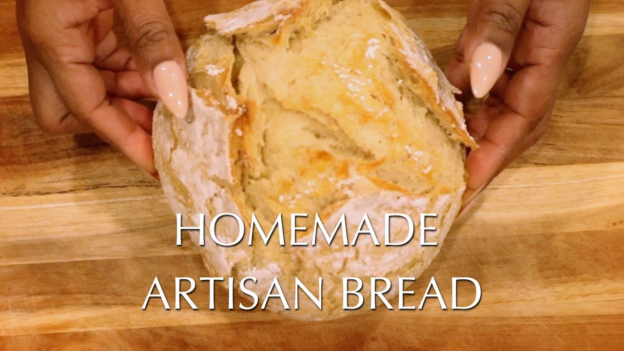 HOMEMADE ARTISAN BREAD | My first time making bread - YouTube
