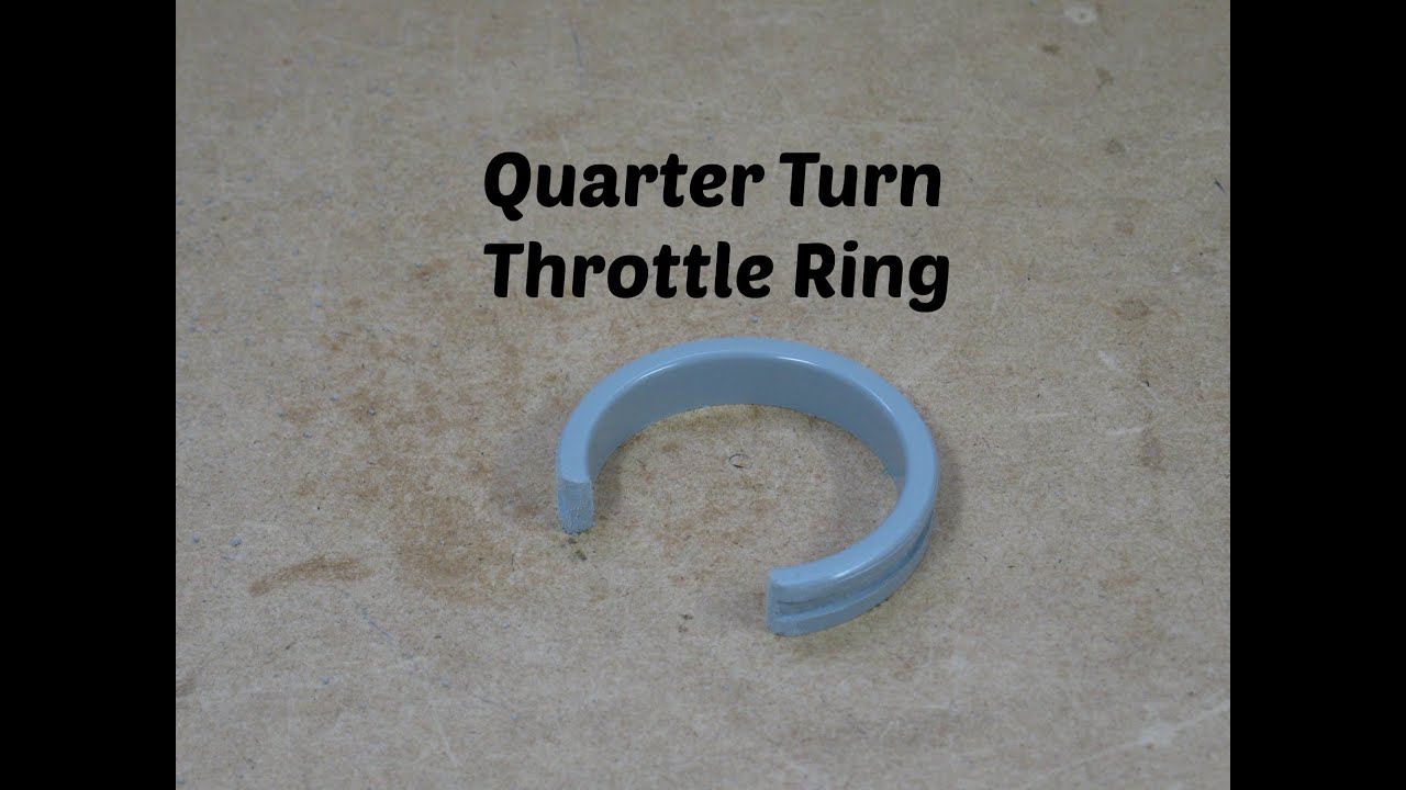 Fabricate 1/4 Turn Throttle Ring - YouTube