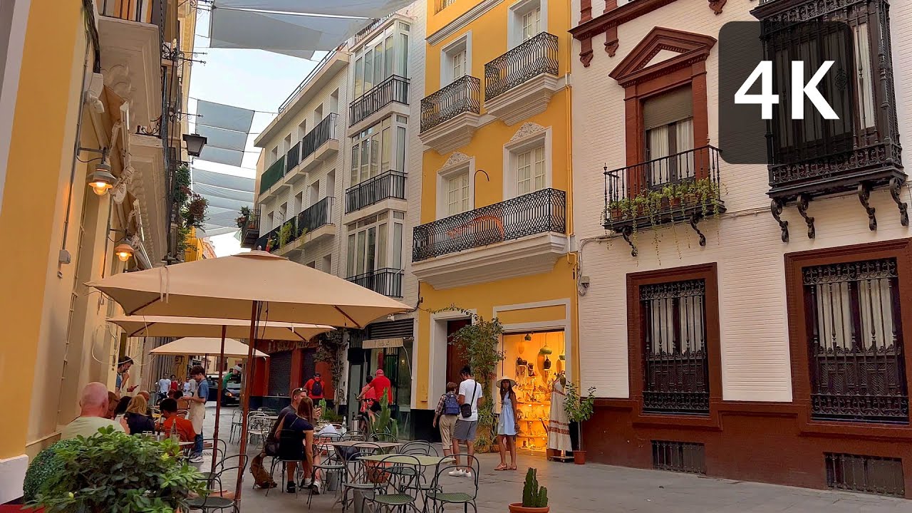 Sevilla 🇪🇸 4K Walking Through Seville City Centre SUMMER 2022 - YouTube