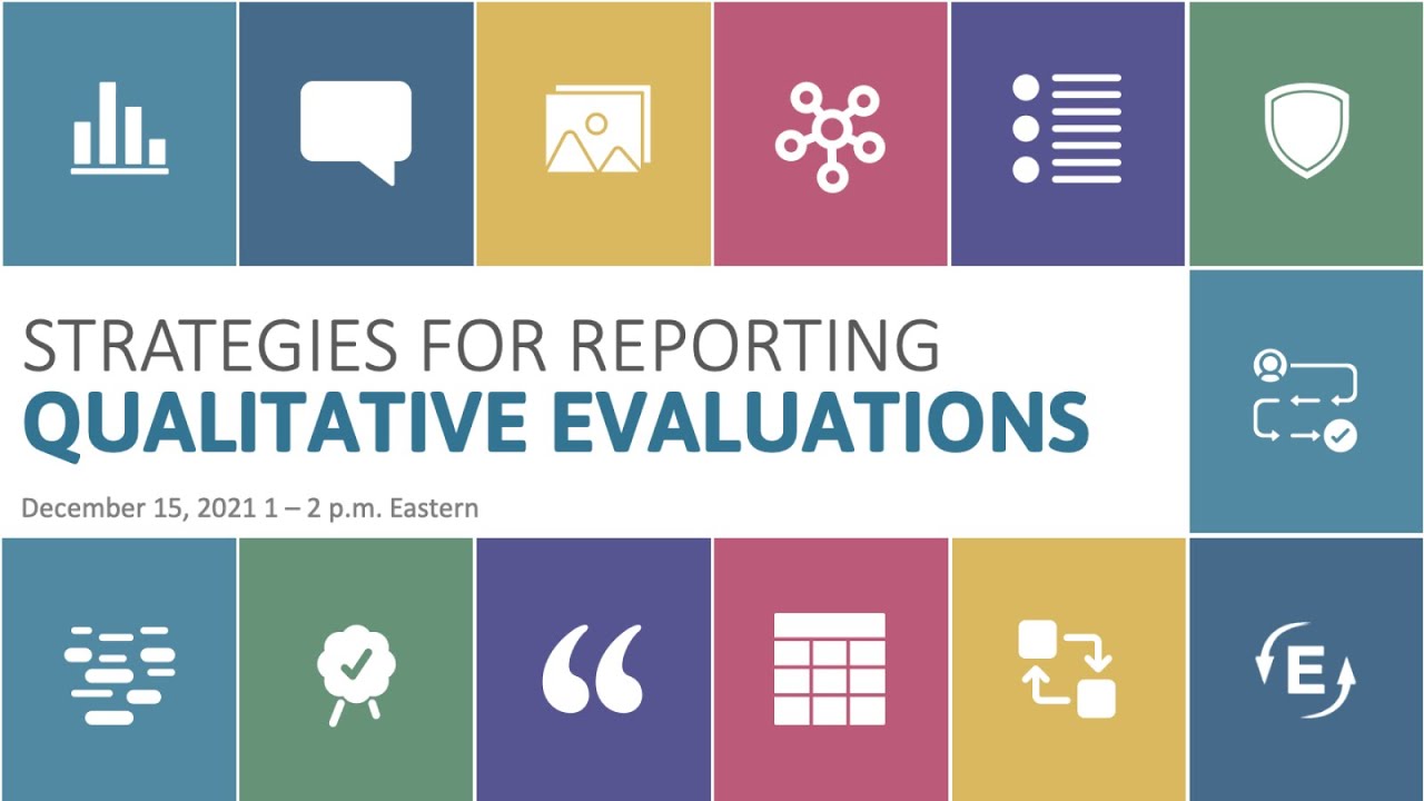 Strategies for Reporting Qualitative Evaluations - YouTube