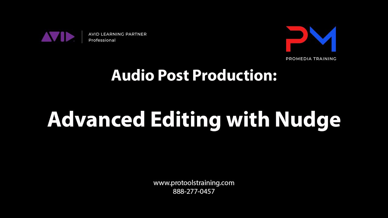 Audio Post Production: Editing With Nudge - YouTube