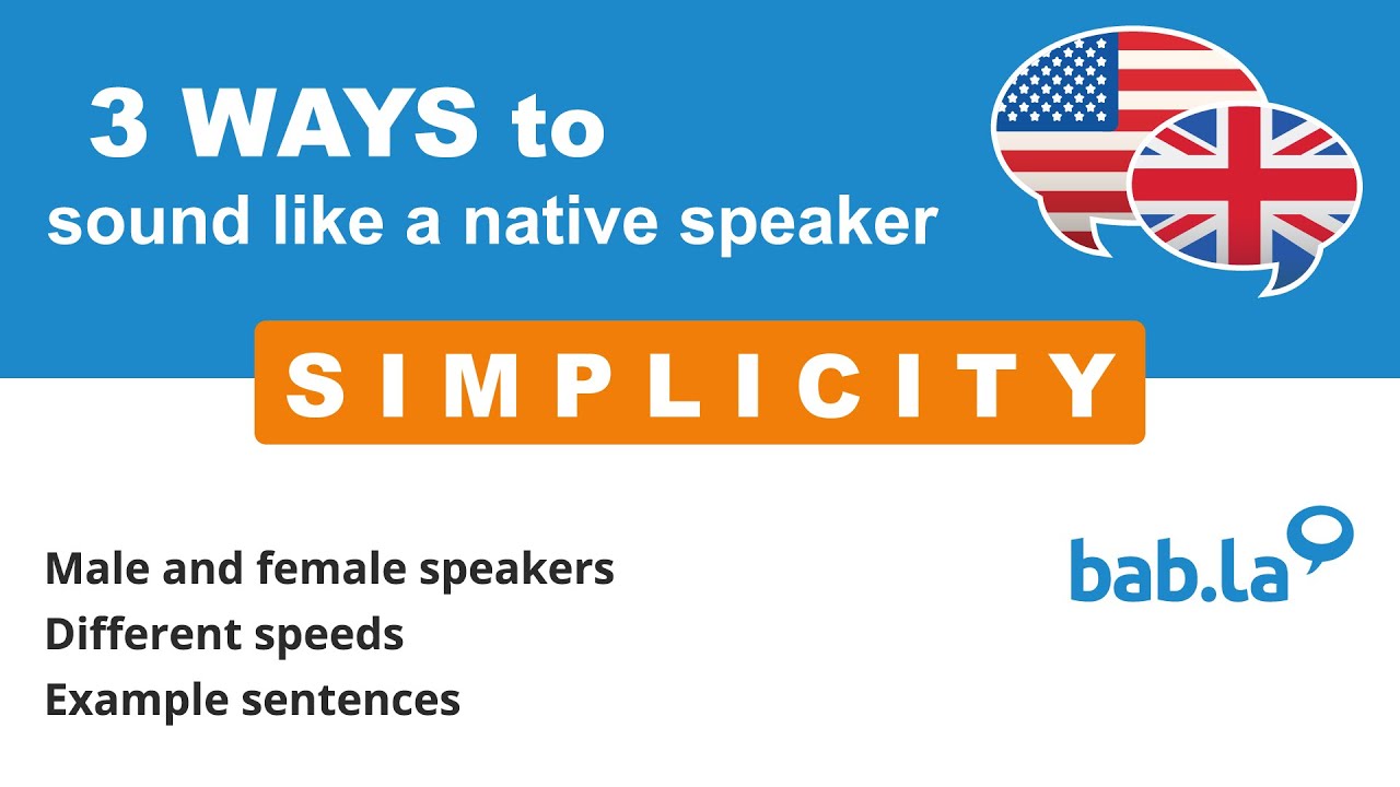 SIMPLICITY pronunciation | Improve your language with bab.la - YouTube