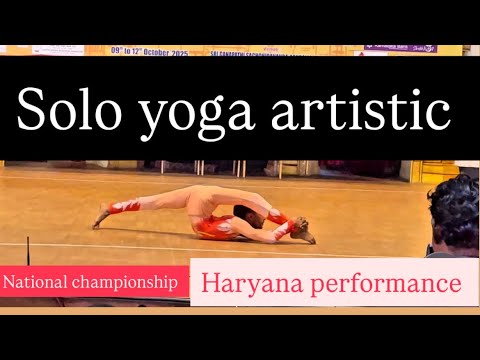 Artistic solo yoga performance Senior yoga national tournament at ...