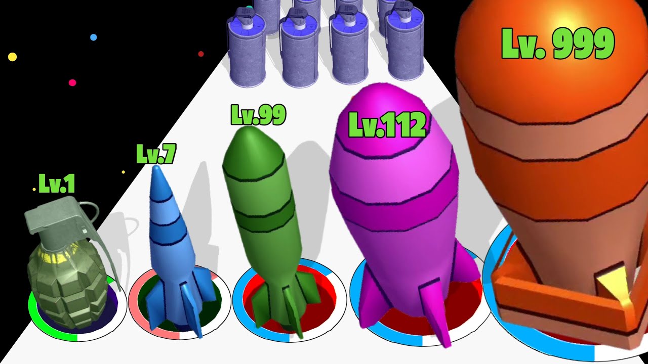 Bomb Evolution - Level Up Hole, Attack hole Max Level ASMR Gameplay - YouTube