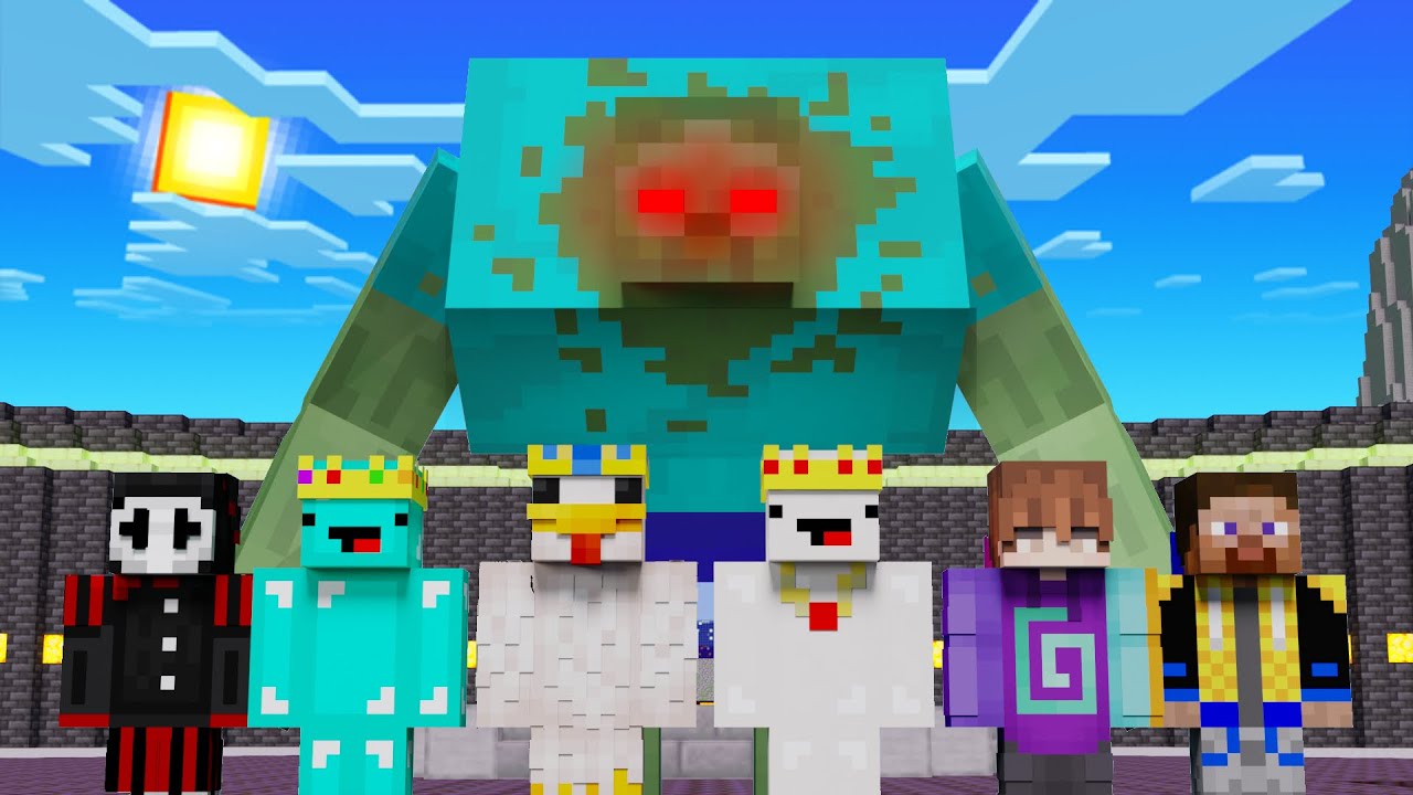 6 Players VS Minecraft's Hardest Bosses - YouTube