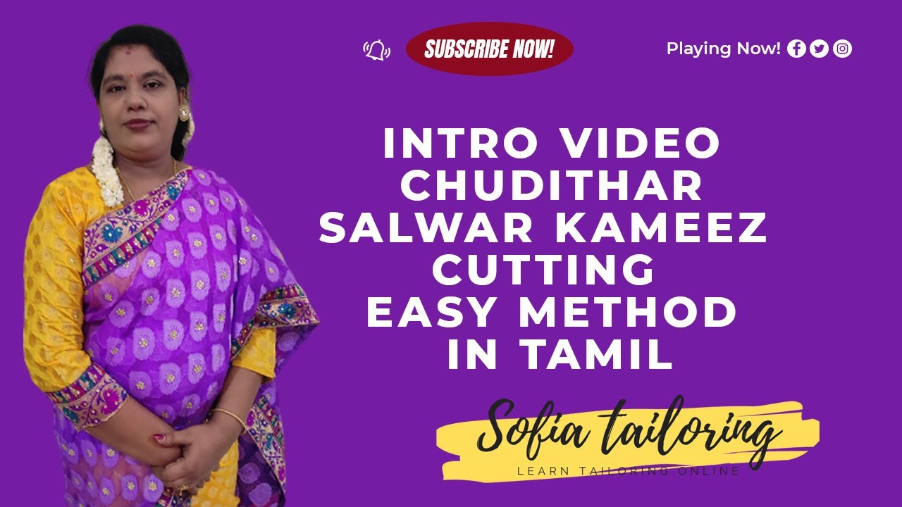 Chudidar Cutting Simple and Easy Method Course in Tamil - YouTube
