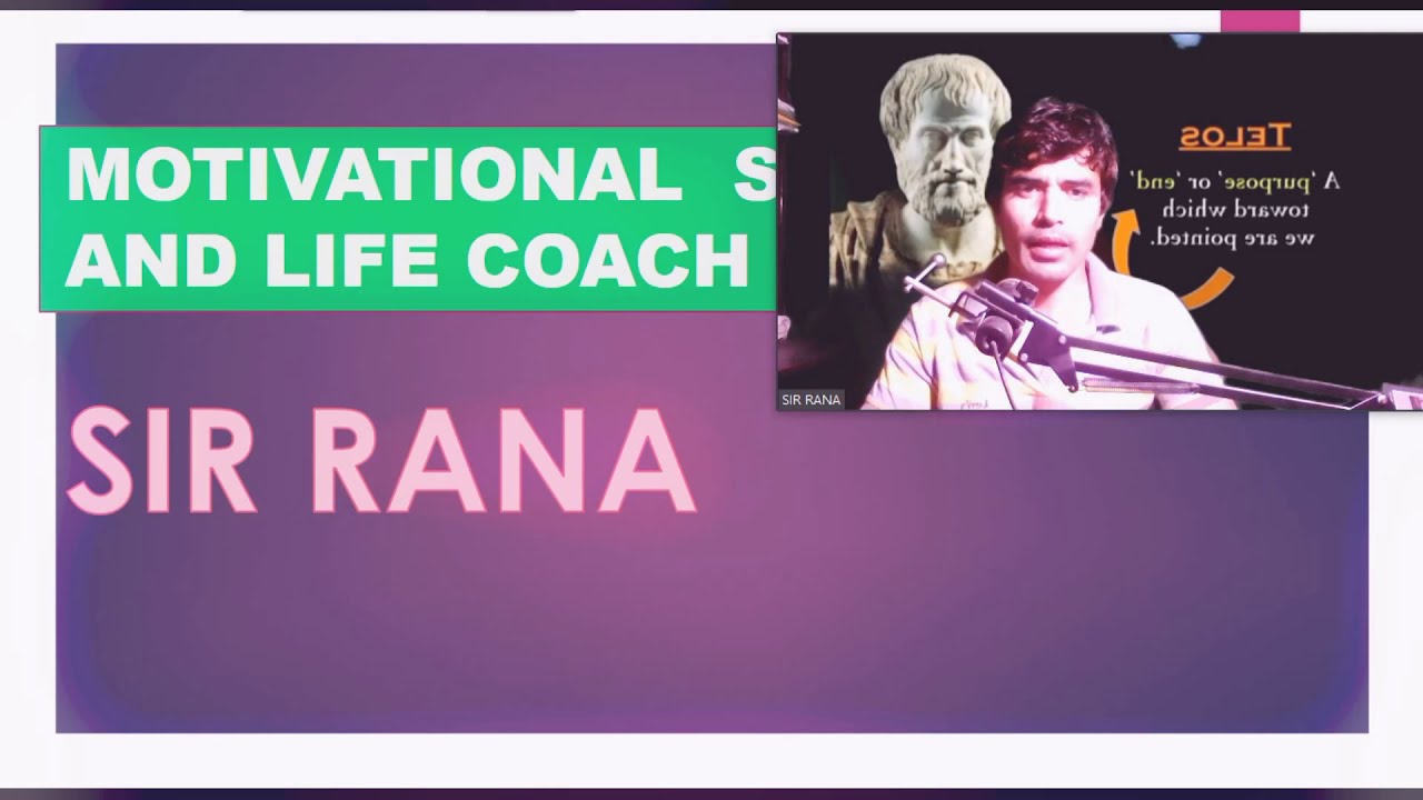 What is Telos by Aristotle,Purpose of Life,, Sir Rana - YouTube
