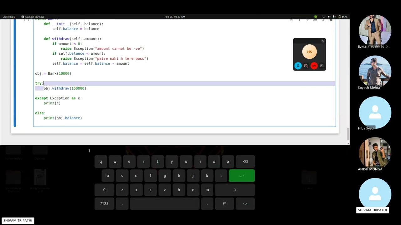 Exception Handling|try|except|raise|Exception|PYTHON - YouTube