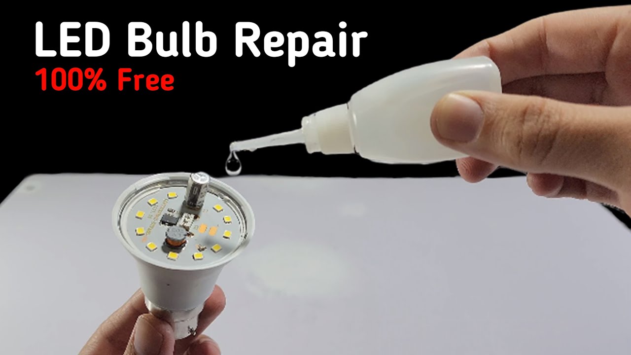 2 Simple ways to Repair LED BULB | Without Soldering Iron - YouTube