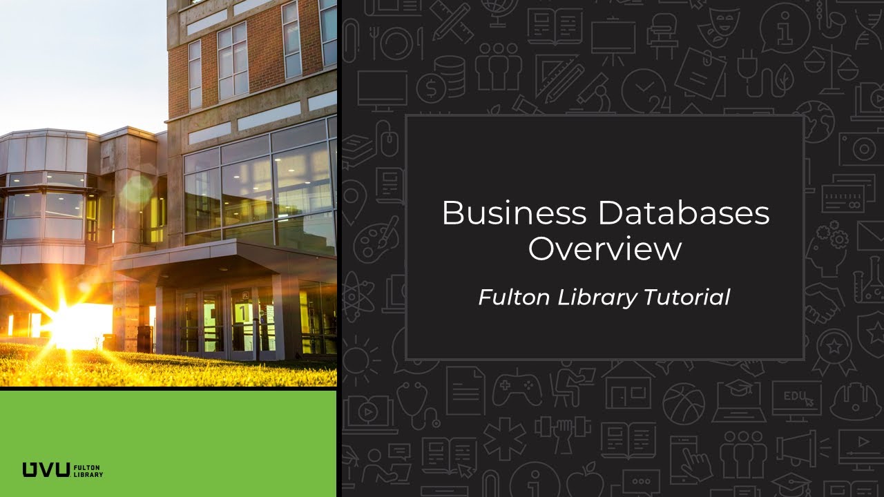 Business Databases Overview - YouTube