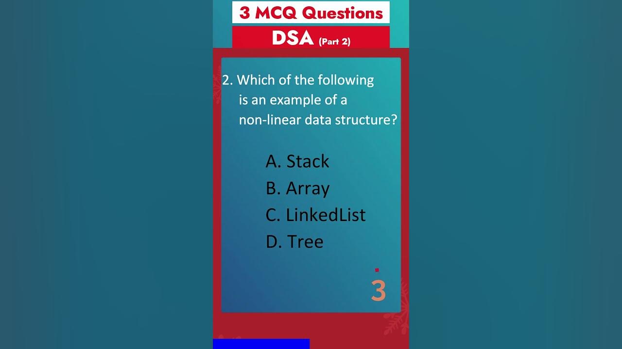 Part 2 Mcq On Data Structures And Algorithm Dsa Interview Qanda Youtube