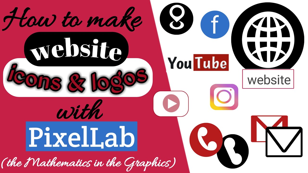 How To Make Website icons and logos with PixelLab (Easy and Free) - YouTube