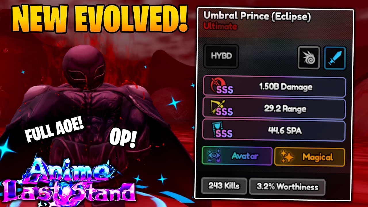 HOW TO GET The NEW Evolved Umbral Prince (Eclipse) In Anime Last Stand ...