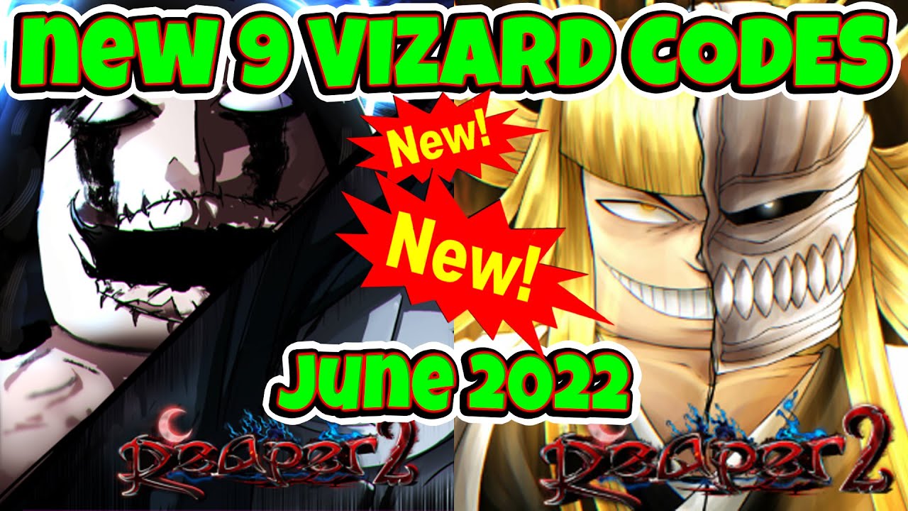 2022 ALL 9 NEW VIZARD CODES Roblox [CODES + VIZARD] Reaper 2, NEW CODES ...