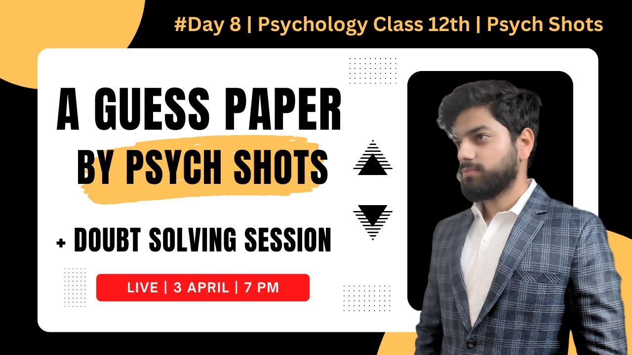 A Guess Paper for Psychology Class 12th by Psych Shots | CBSE Board ...