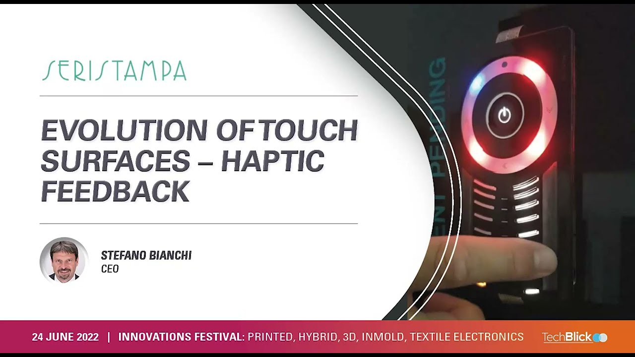 Seristampa | Evolution of touch surfaces – Haptic feedback - YouTube