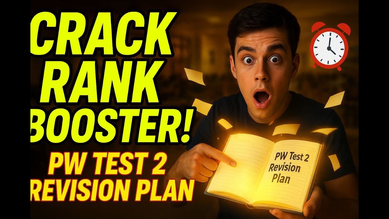 Best REVISION PLAN for PW RANK BOOSTER TEST - 2 🤓🤓 | #pw #rbt #aakash # ...