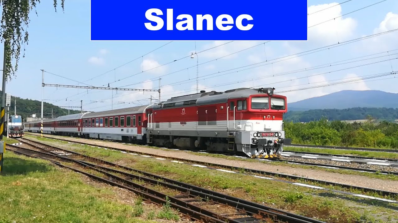 Vlaky Slanec -16.7.2021 - YouTube