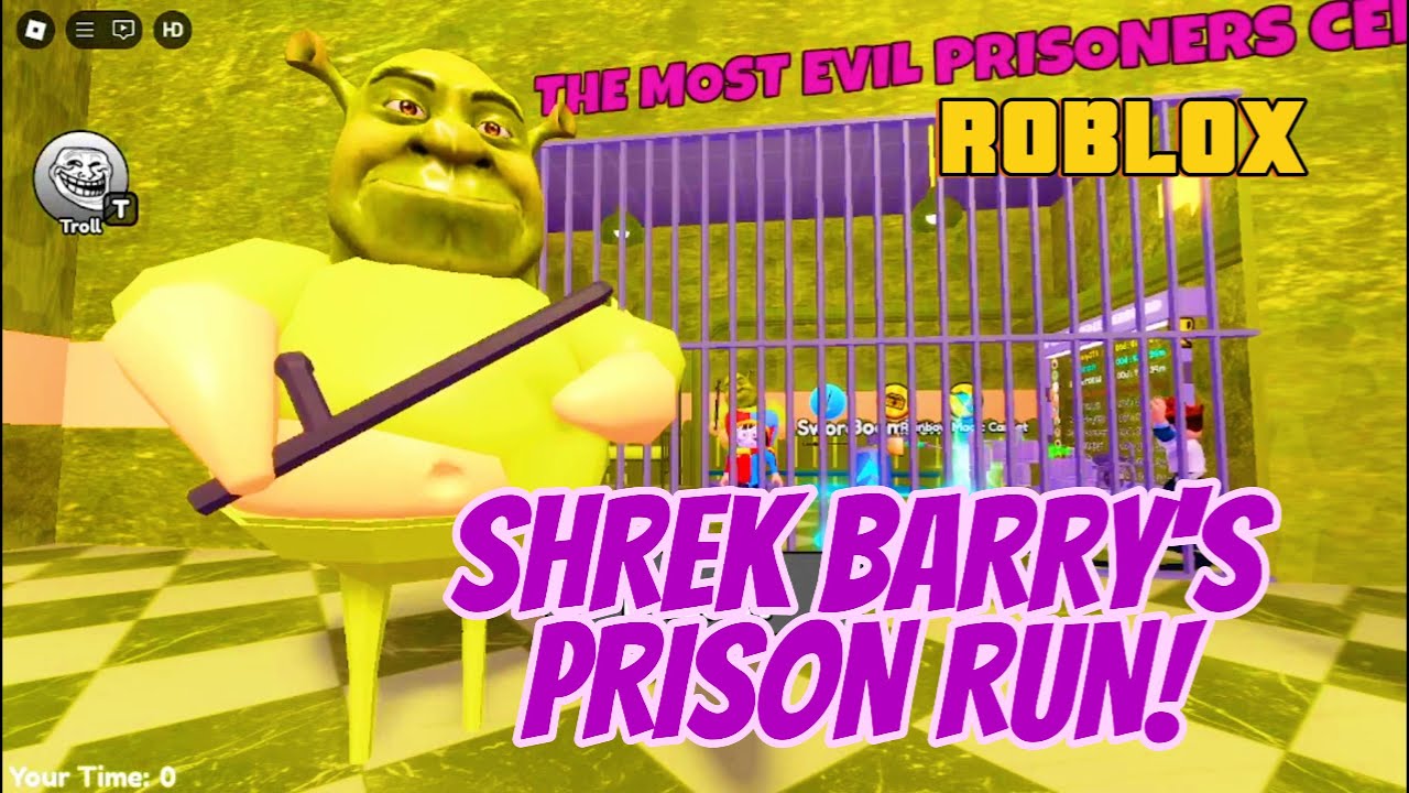 SHREK BARRY'S PRISON RUN! 😱 Roblox - YouTube