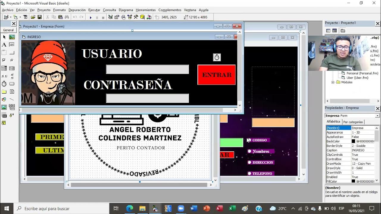 ¿COMO IMPLEMENTAR BOTONES PARA CONEXION EN VISUAL BASIC 6.0? - YouTube