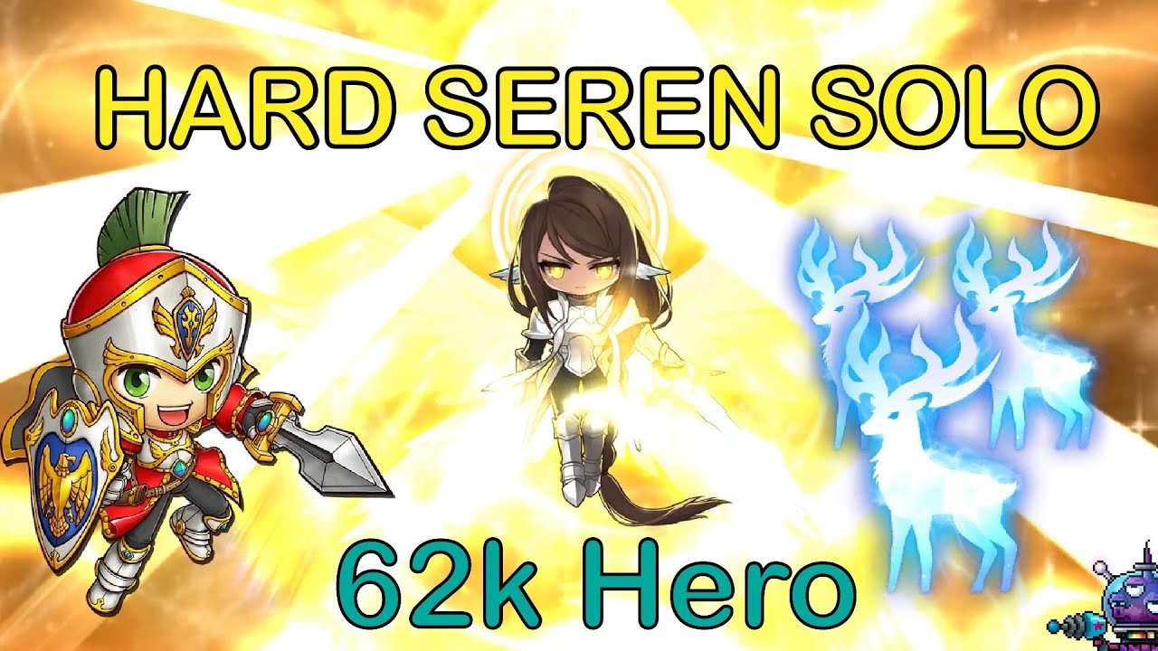 Maplestory Reboot Solis - 62k Hero Hard Seren solo - YouTube
