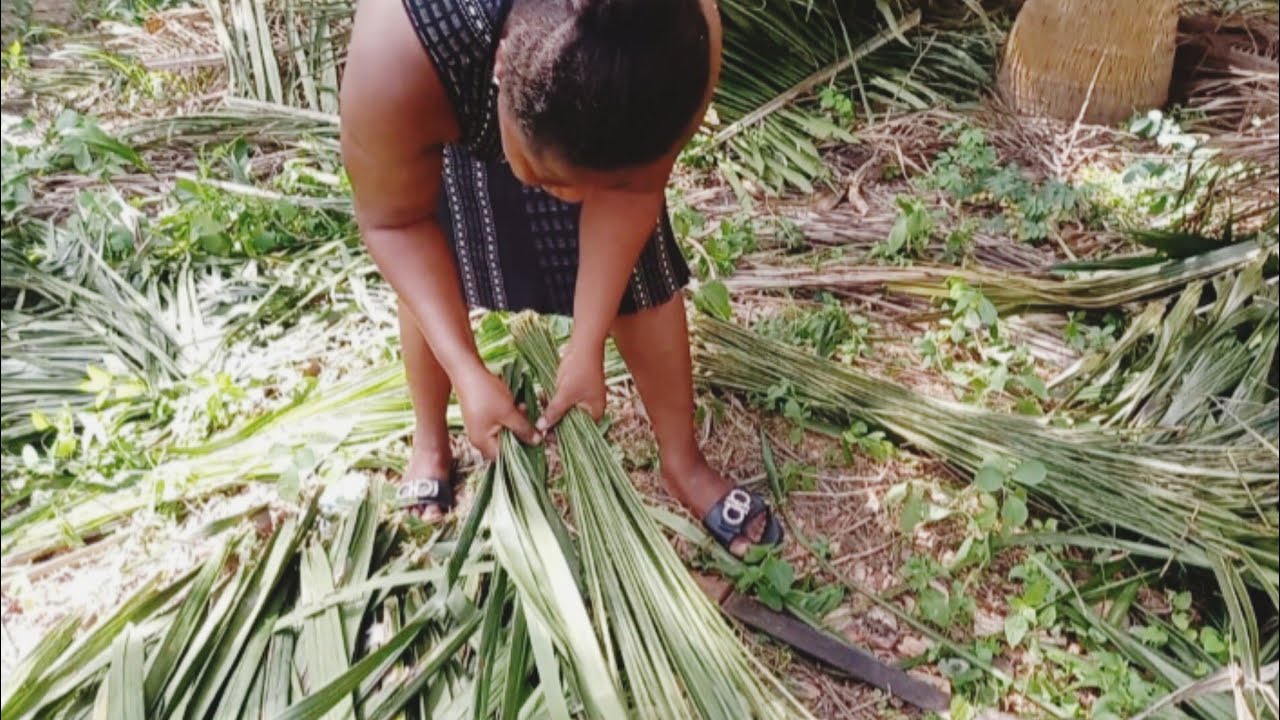 How broom is made traditionally in an African Village!#africanvillage # ...
