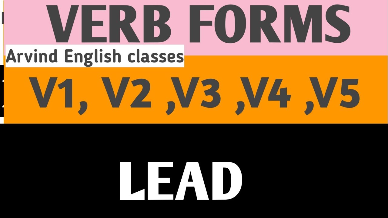 Verb Forms Of Lead Verb Forms In V1 V2 V3 V4 V5 shorts verb-forms-of-lead-verb-forms-in-v1-v2-v3-v4-v5-shorts