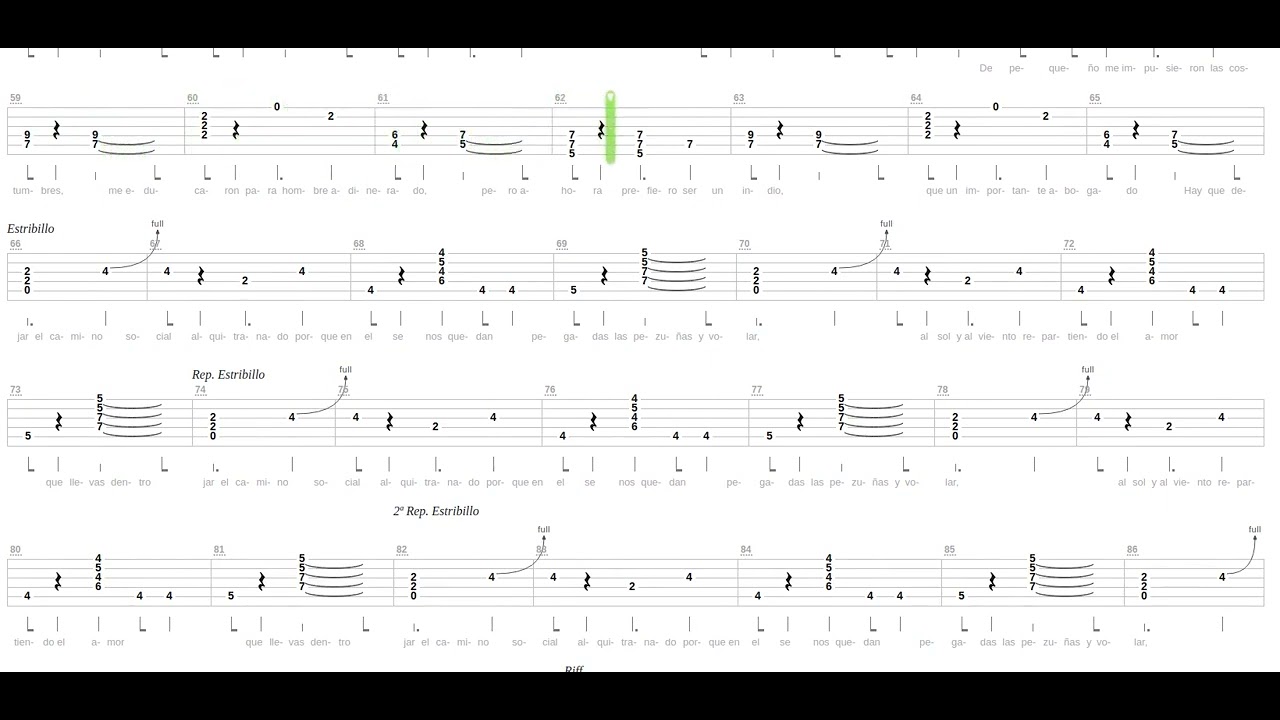 Ama, Ama, Ama Y Ensancha El Alma Tab by Extremoduro + Guitar only ...