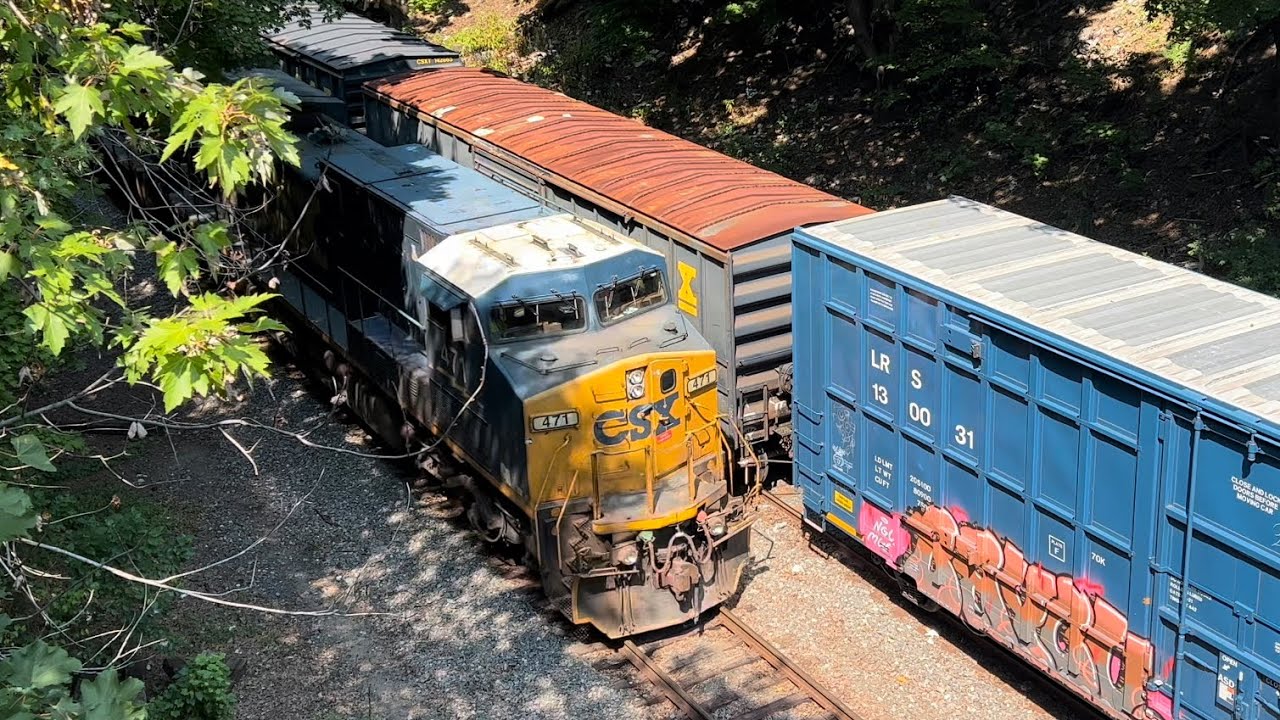 CSX: MONSTROUS 9/9 Westbound Y102 with 117 cars to Fresh Pond Yard ...