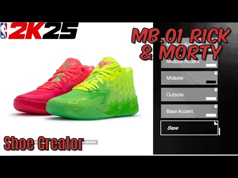 How To MAKE Puma MB.01 "Rick & Morty" (Right Shoe) In NBA 2K25 Next Gen ...