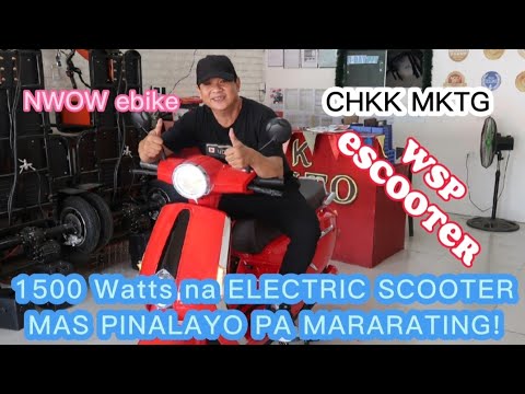 WSP Scooter ng NWOW Ebikes, inilabas na!! | 1500 watts power | 110 KM ...